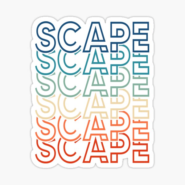 "Aquascaping Retro 80's Text Aquascapers Scape" Sticker by JRRTs ...