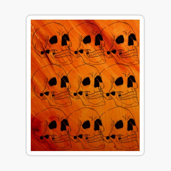 "Skulls" Sticker by jopowell84 | Redbubble