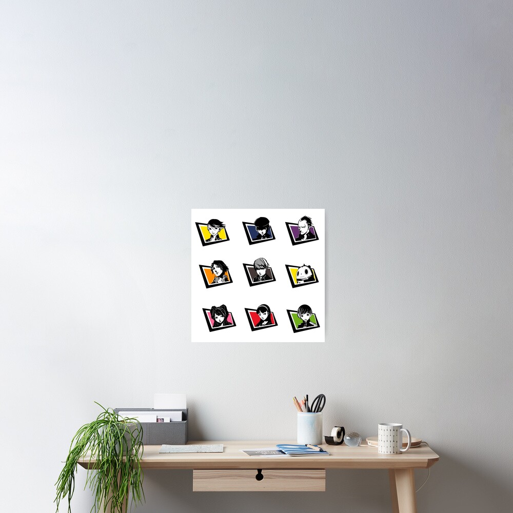 "Persona 4 Messenger Icons" Poster for Sale by LdotLartstuffs | Redbubble