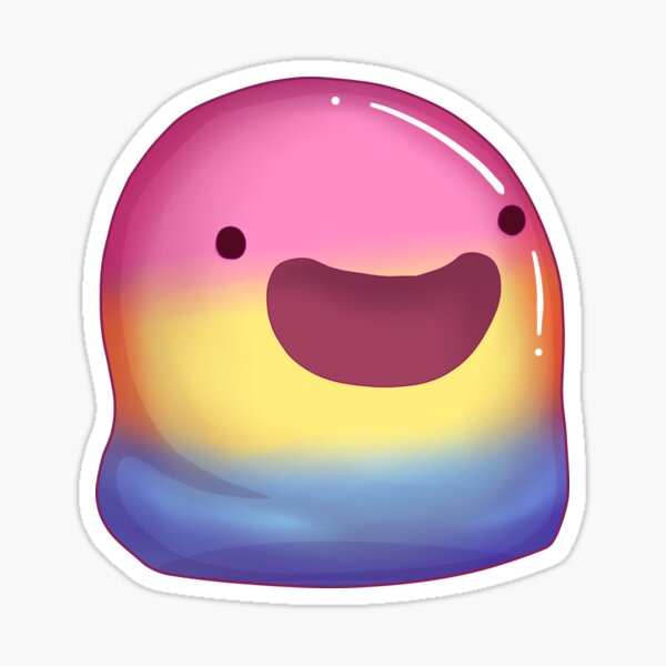 "Pansexual Pride Slime" Sticker by beanbo | Redbubble