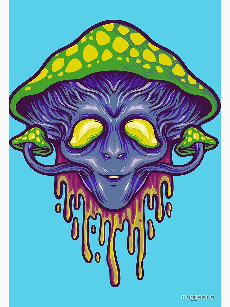 "Alien , Alien Mushroom , Alien" Poster for Sale by muggalerie | Redbubble