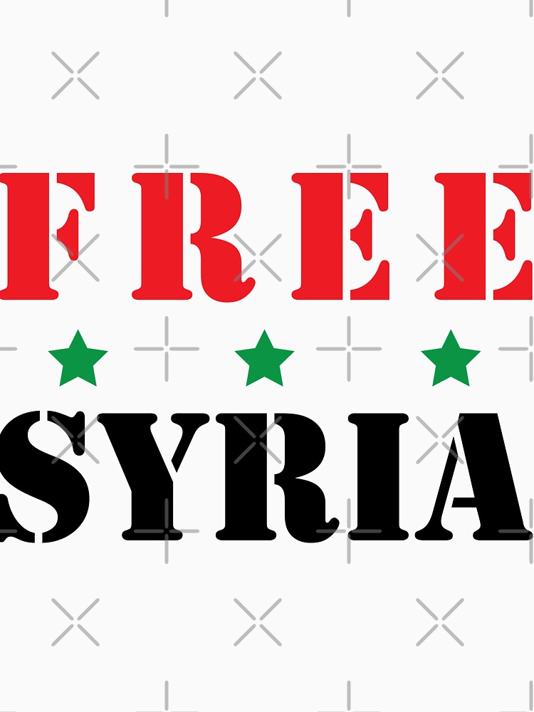 "FREE SYRIA" T-shirt for Sale by BSHADYNYC | Redbubble | refugees t ...