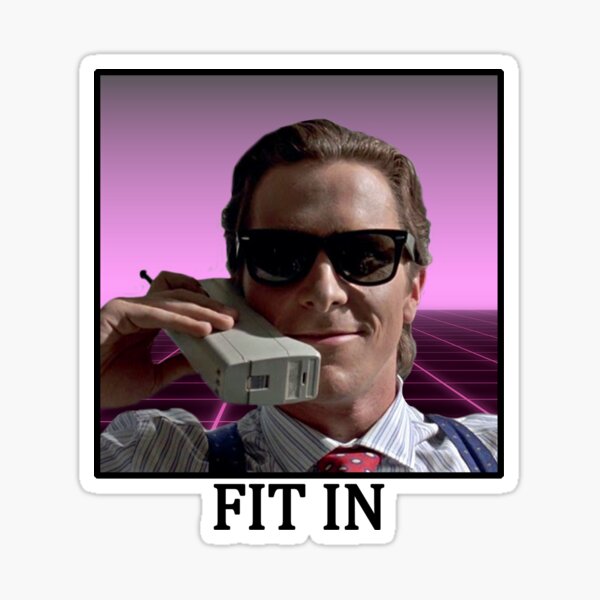 "American Psycho" Sticker for Sale by DesignerKazuo | Redbubble