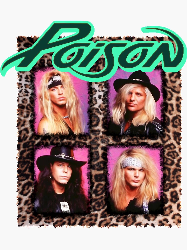 "Poison legend band rock music legend halloween christmas" Sticker by ...