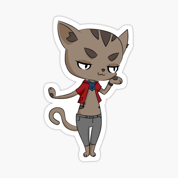 "Sass Cat" Sticker for Sale by NibblesGameOver | Redbubble