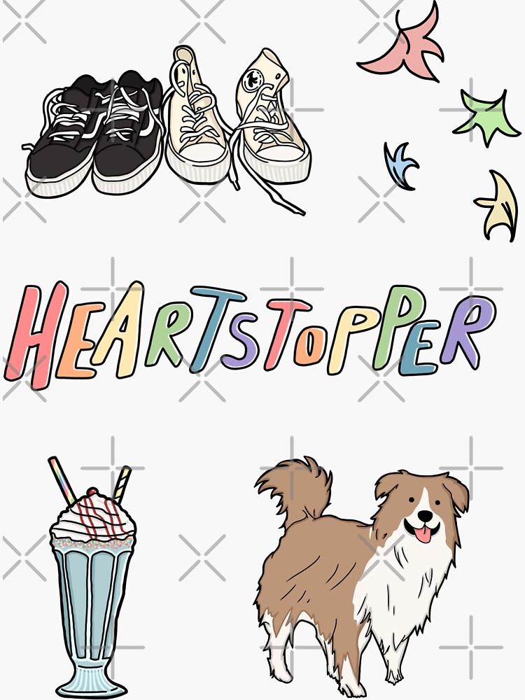 "Heartstoppers Bundle " Sticker for Sale by meeowtine | Redbubble