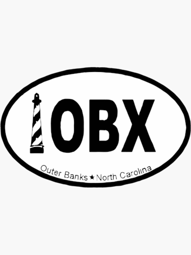 "OBX Outer Banks" Sticker by FreddyGondola | Redbubble
