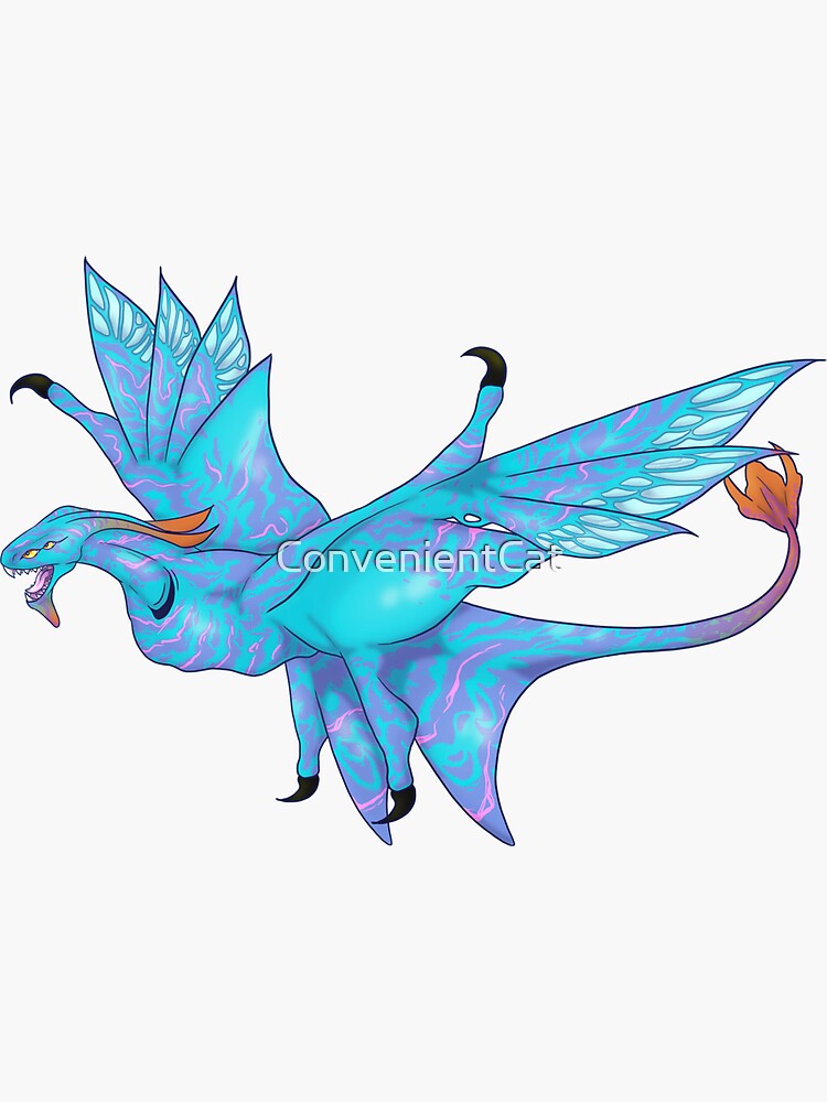 "Pandora Banshee Light Blue" Sticker for Sale by ConvenientCat | Redbubble