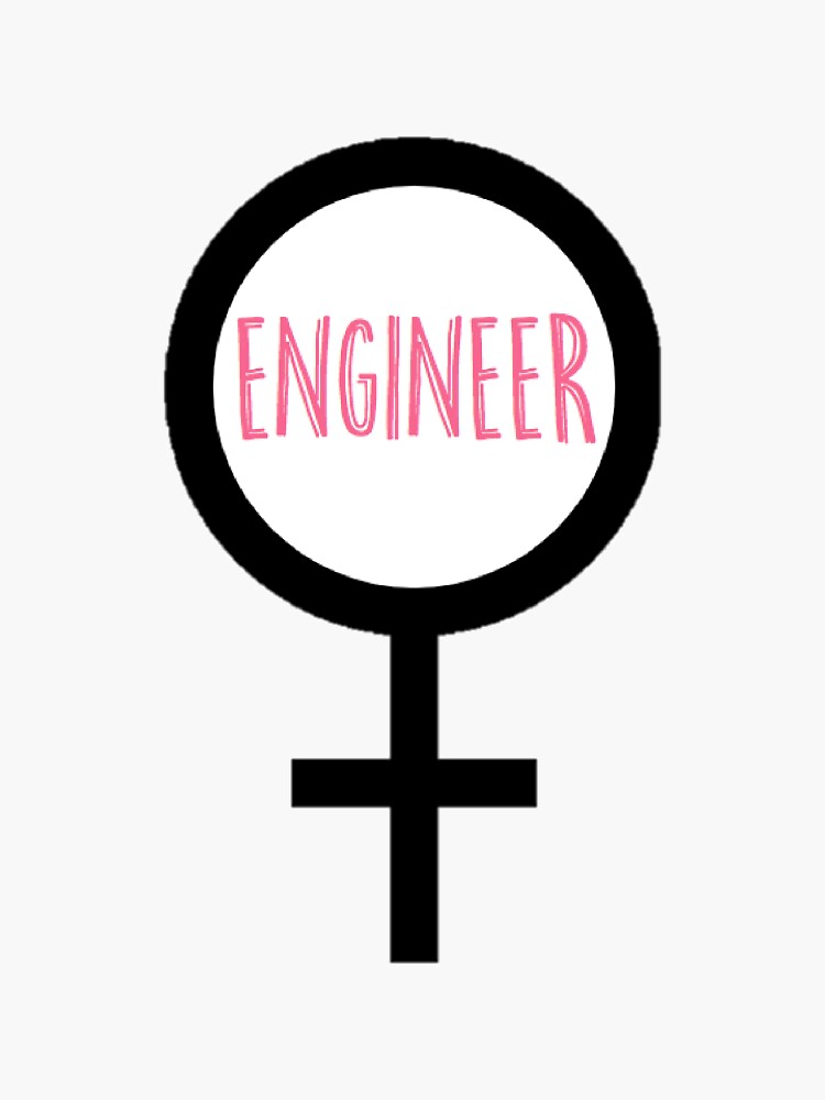 "Women Engineer" Sticker for Sale by emilywiseman | Redbubble