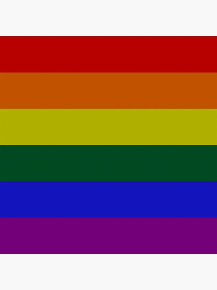 "Desaturated Rainbow Flag" Poster for Sale by qu33rbee | Redbubble