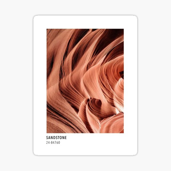 "Sandstone Terracotta Brown Pantone Color Inspired" Sticker by Brown ...