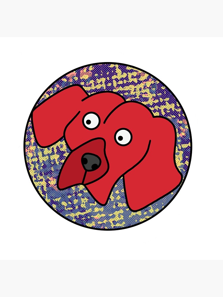 "red dog logo" Poster for Sale by LeahHaas | Redbubble