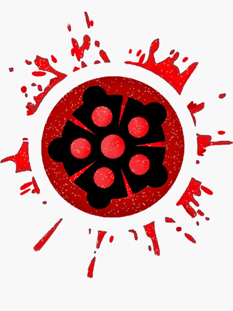 "Hamato Clan logo Red Classic" Sticker by rommclkuk | Redbubble