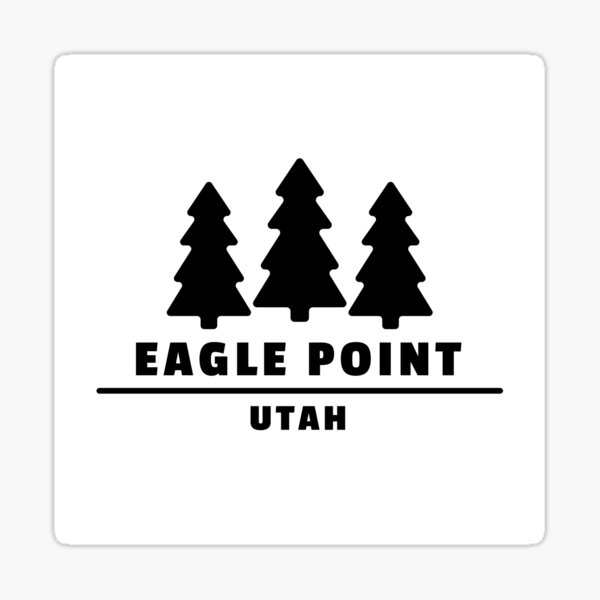 "Eagle Point Ski Snowboard - Eagle Point Resort Trees" Sticker by ...
