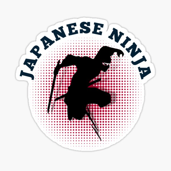"JAPANESE NINJA" Sticker by thatoldguy | Redbubble