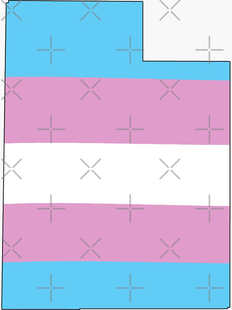 "Utah Trans Pride" Sticker for Sale by Gayesthetic | Redbubble