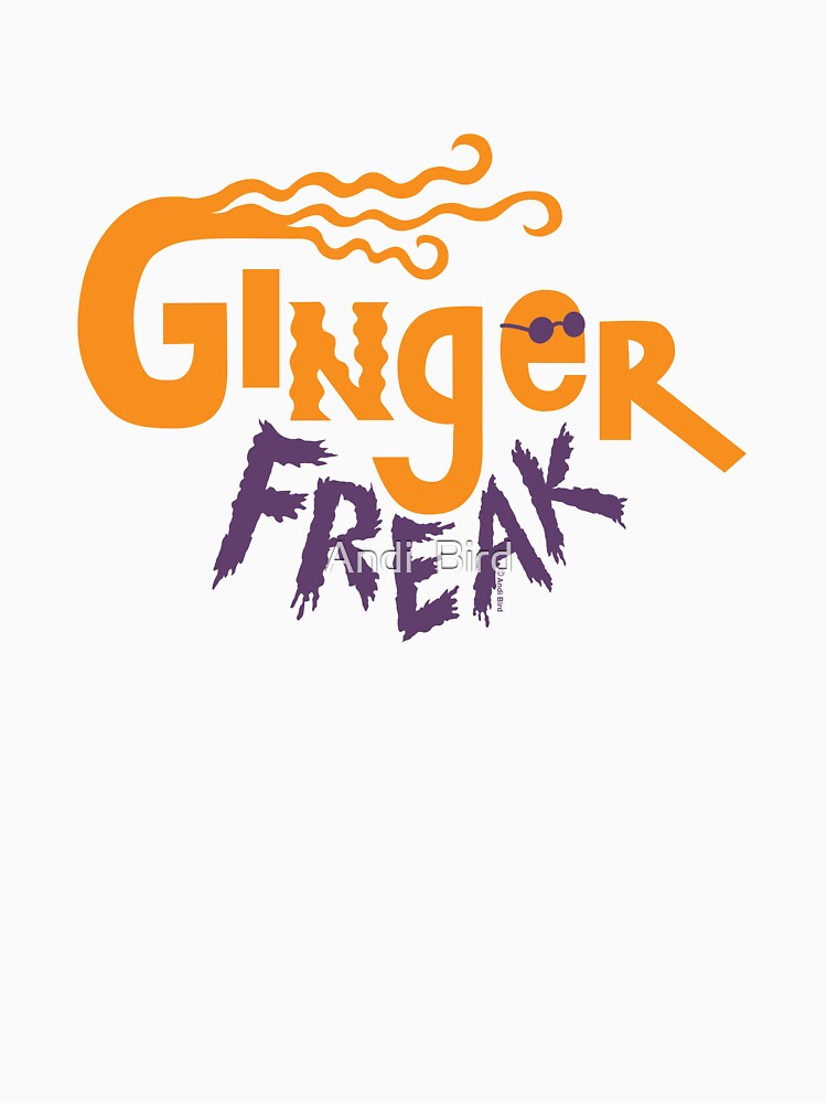 "Ginger Freak" Essential T-Shirt for Sale by Andi Bird | Redbubble