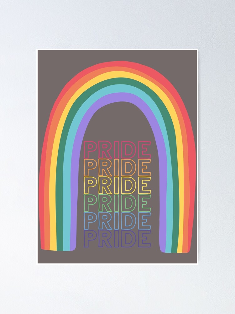 Póster «Arco iris del orgullo gay - Orgullo LGBTQ» de Pawfect-Purr ...