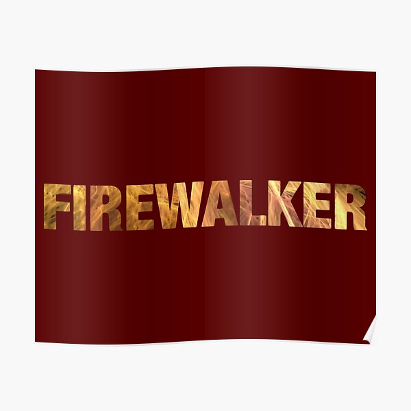 Póster «Gráfico retro de Tony Robbins Upw Firewalker, Gráfico para ...