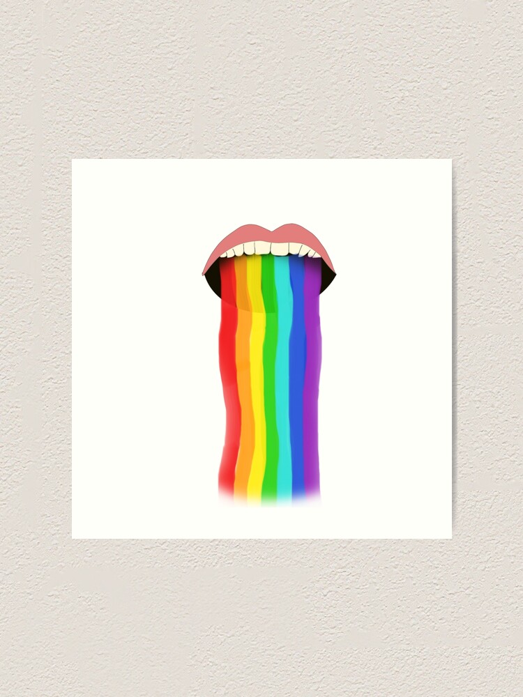 "Rainbow mouth" Art Print by danabassan95 | Redbubble