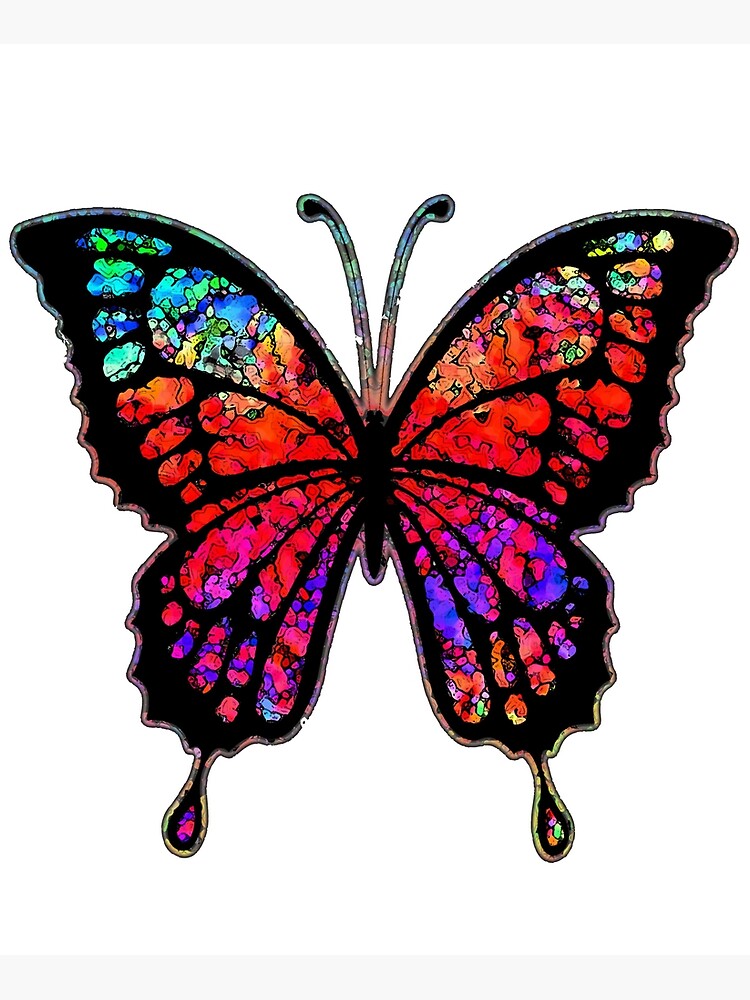 "Psychedelic Butterfly" Poster for Sale by Bronzarino | Redbubble