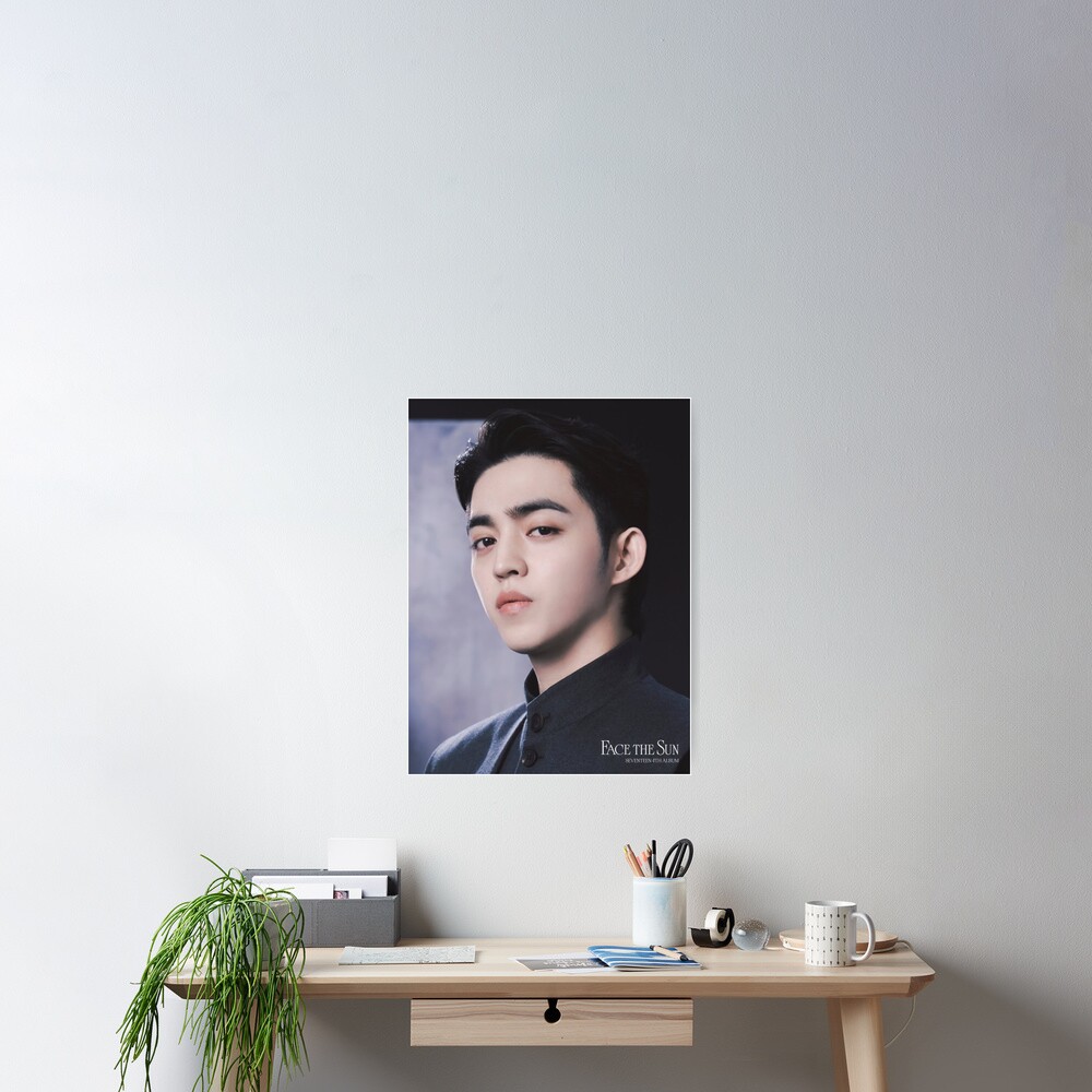"Seventeen Scoups "Face the Sun"" Poster for Sale by HaloHaloShine ...