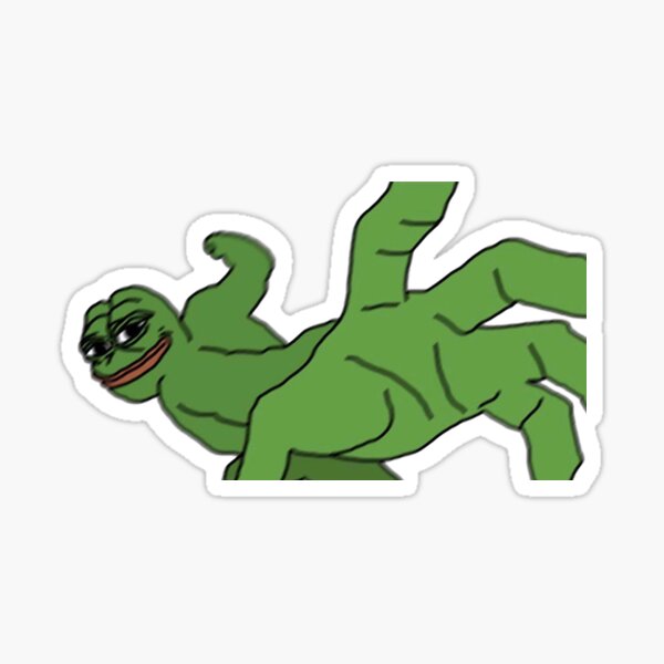 "Pepe Punch Meme" Sticker by RedYuzuru | Redbubble
