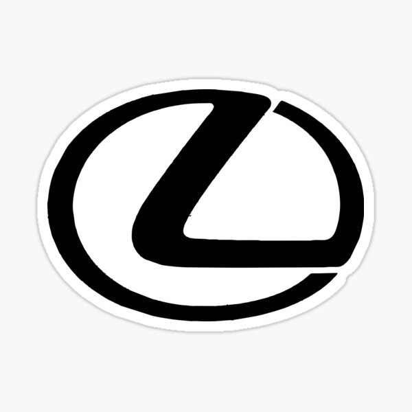 "simple emblem lexus logo cars" Sticker by alcottainsley | Redbubble