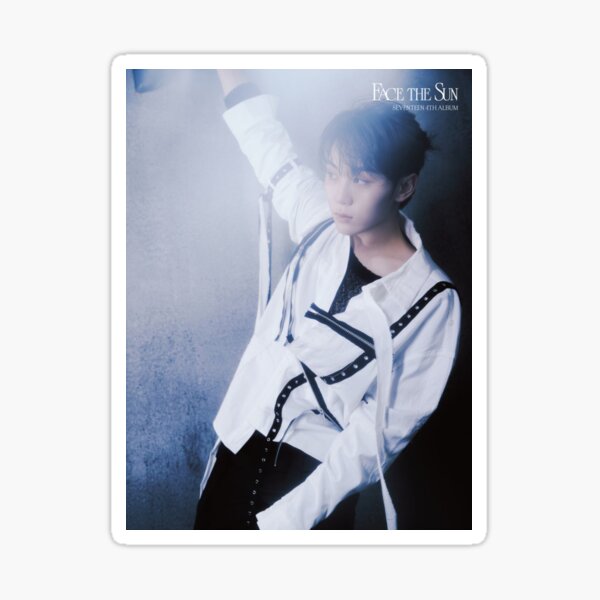 "Seventeen Seungkwan "Face the Sun"" Sticker by HaloHaloShine | Redbubble