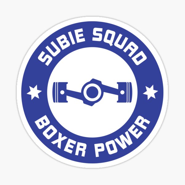 "Subie Squad Boxer Power JDM Car" Sticker by JDM-Rey | Redbubble