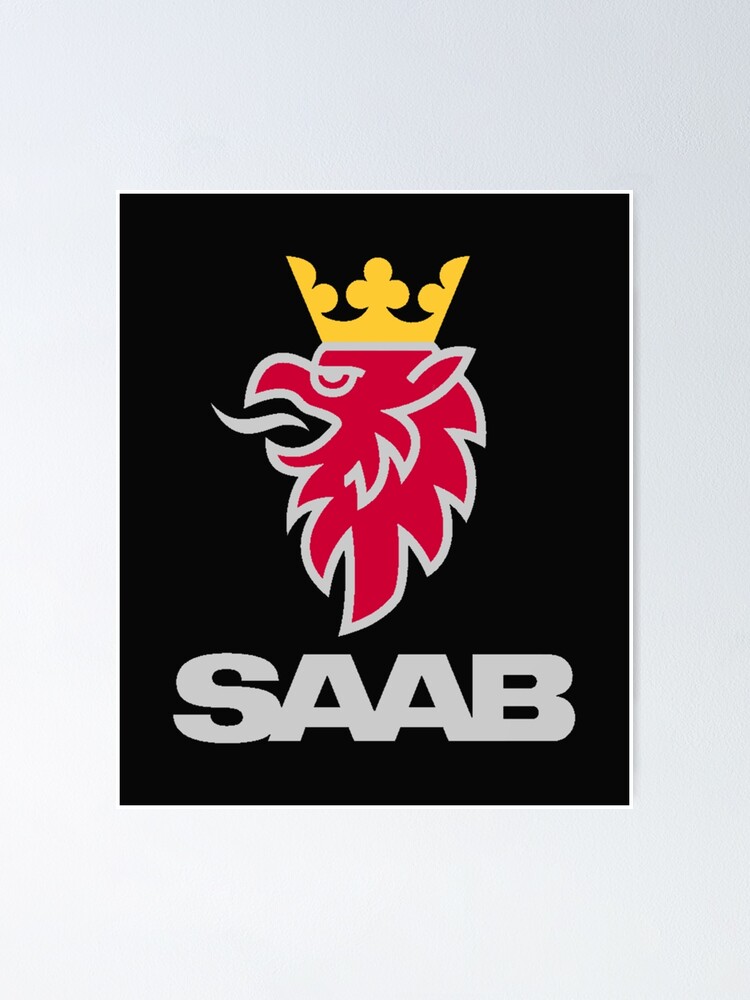 "Saab Logo Products 1269" Poster for Sale by DelgadoRich | Redbubble