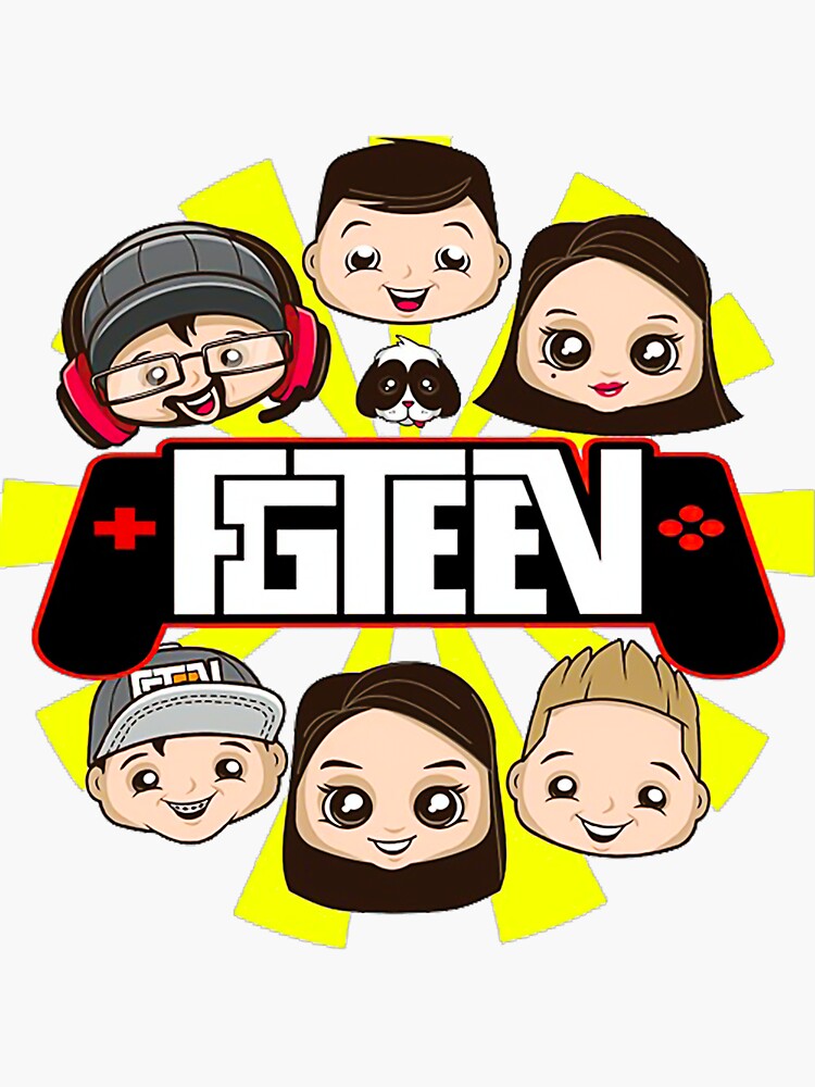 "FGTEEV friend" Sticker for Sale by Sebrinacdonough | Redbubble