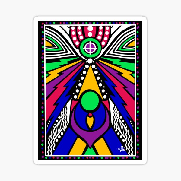 "Galactic Connection" Sticker for Sale by DS-IntuitiveArt | Redbubble