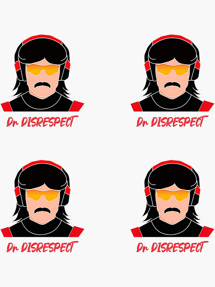 "Dr Disrespect game" Sticker for Sale by Wondarela | Redbubble