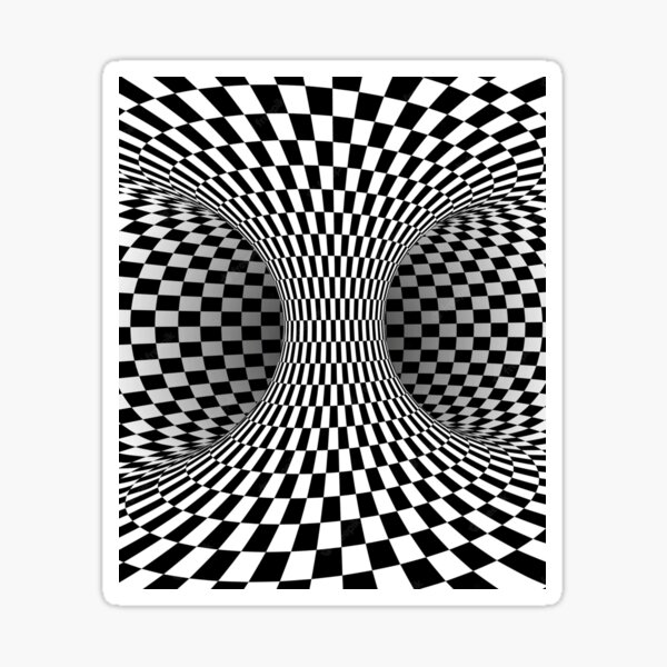 "Optical Illusions Art Design" Sticker by Tcatz | Redbubble