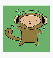 Monkey Headphones Wall Art | Redbubble