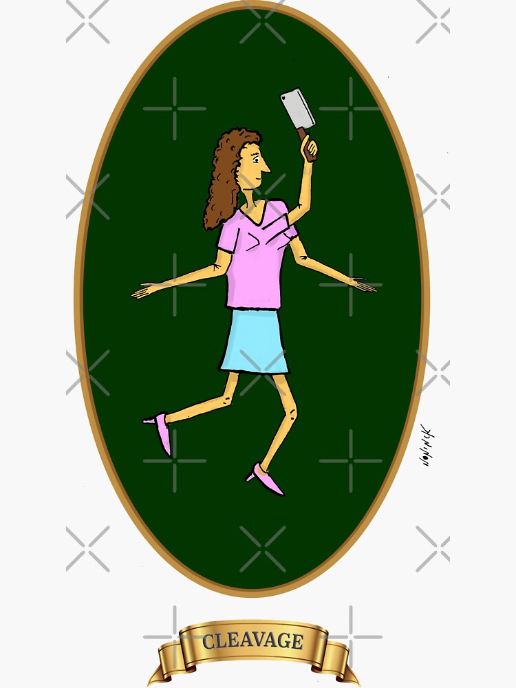 "Cleavage" Sticker for Sale by noninck | Redbubble