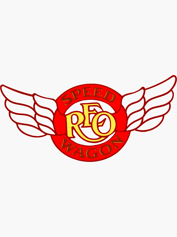 "Reo speed wagon band legend best logo" Sticker by almediajniee | Redbubble