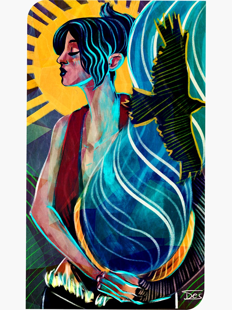 "Morrigan Tarot " Sticker by DestinyApostacy | Redbubble
