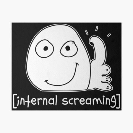 "Introvert Meme internal screaming Thumbs Up Dank Meme" Art Board Print ...