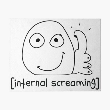 "Introvert Meme internal screaming Thumbs Up Dank Meme" Art Board Print ...