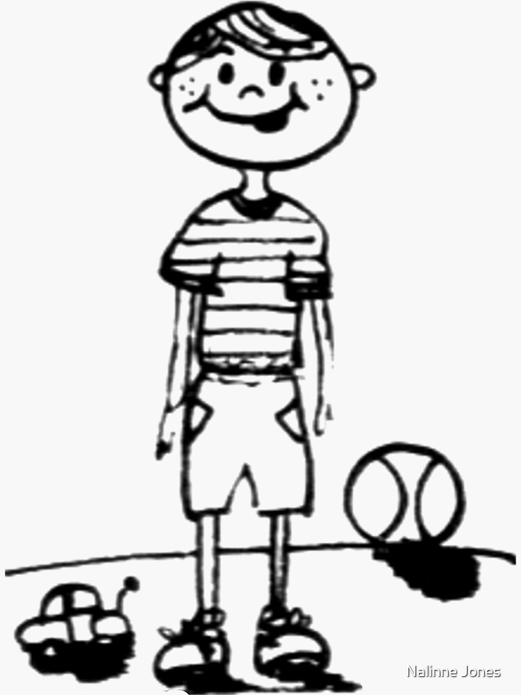 "Boy Doodle" Sticker by 1Redbublppasswo | Redbubble