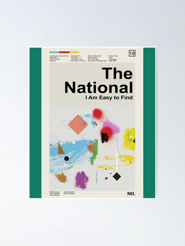 "The National - I Am Easy to Find " Poster for Sale by arcordsuzuki ...