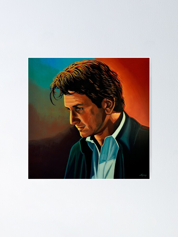 "Sean Penn painting" Poster by PaulMeijering | Redbubble