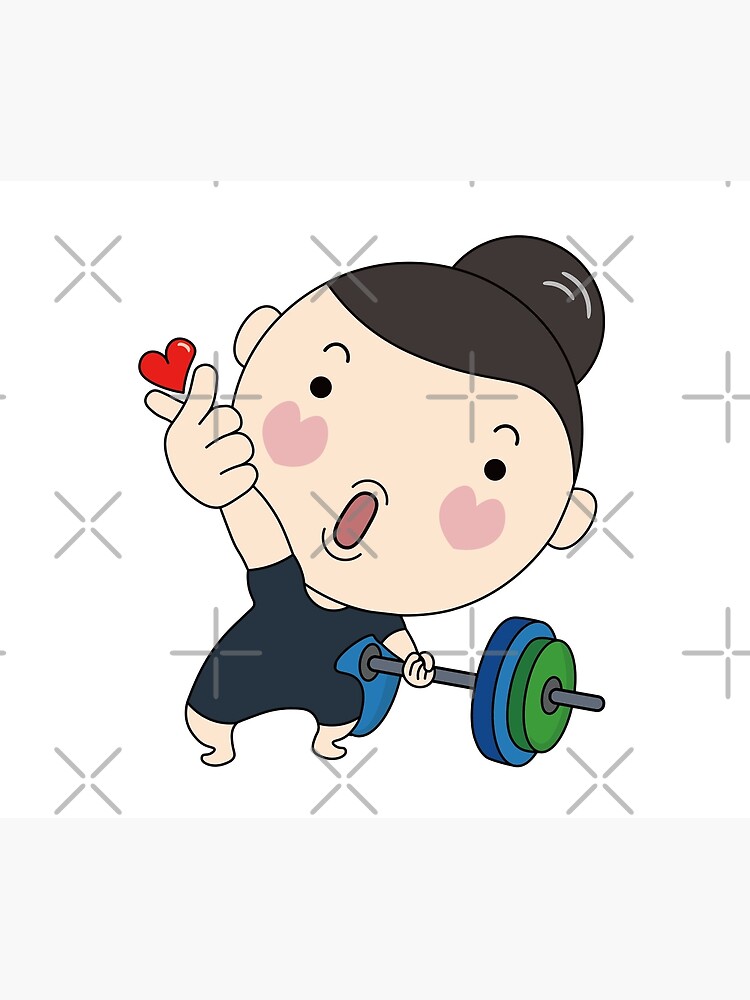 "Cute Barbell-girl" Poster for Sale by CreatorOD | Redbubble