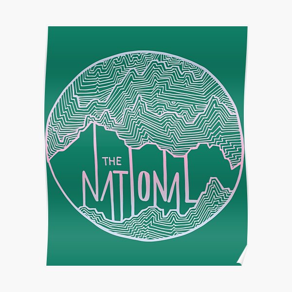 "The National line art " Poster for Sale by arcordsuzuki | Redbubble
