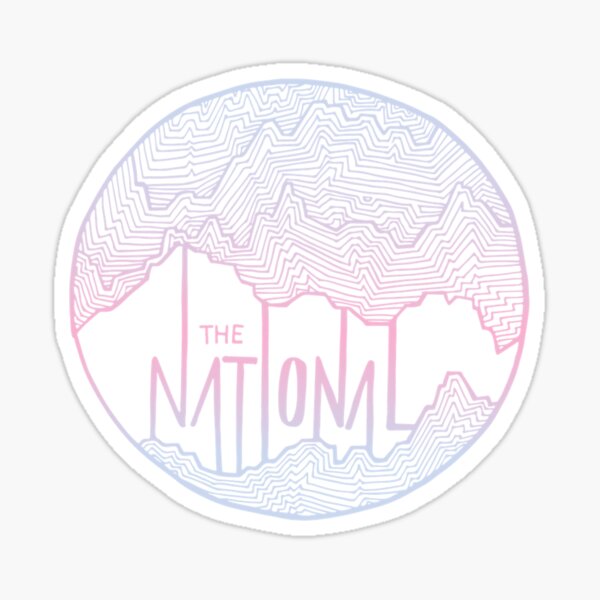 "The National line art " Sticker for Sale by arcordsuzuki | Redbubble