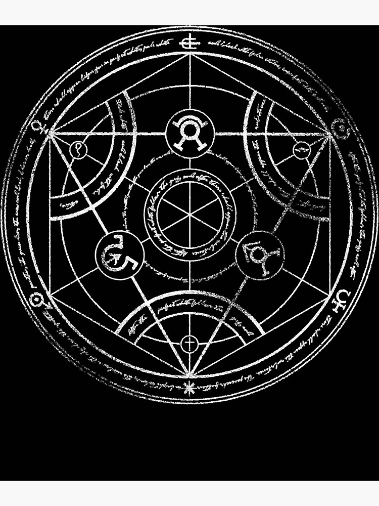 Lámina artística «Círculo de transmutación humana - tiza Essential» de ...