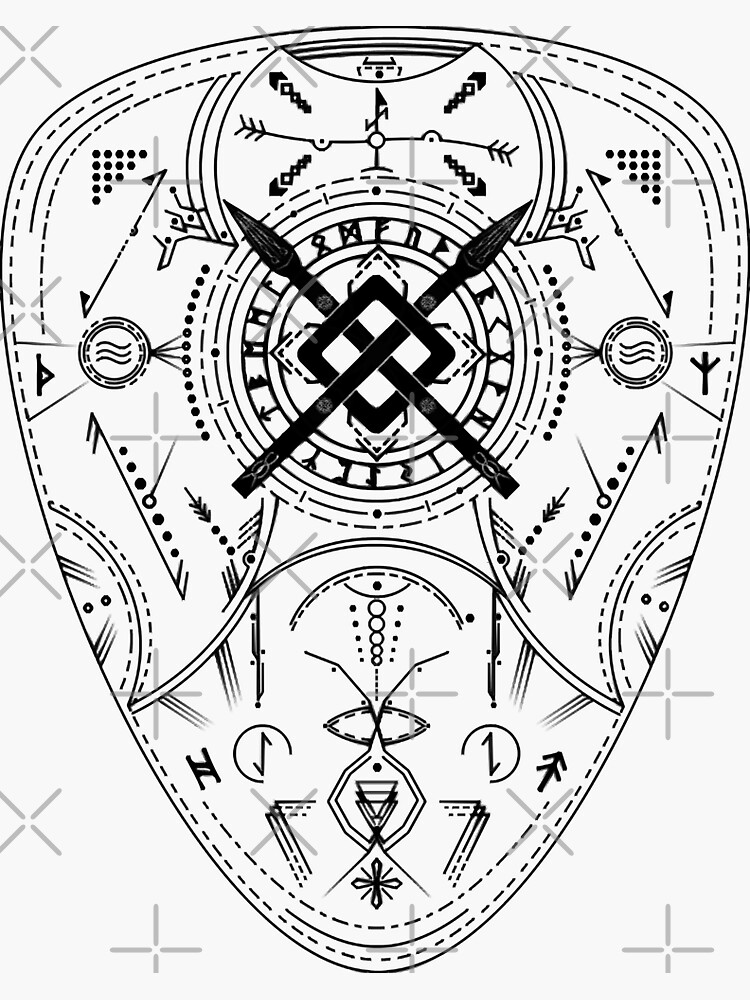 "Gungnir - The Spear Of Odin Norse Pagan Symbol Classic Shirt" Sticker ...