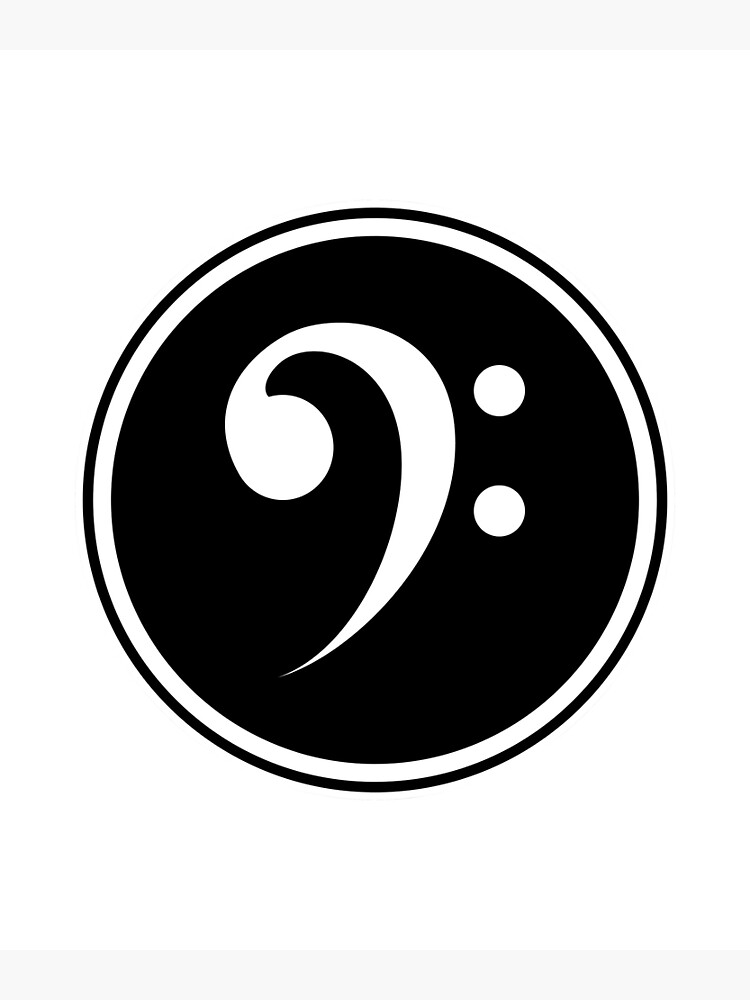 "Bass Clef - Music - Musician" Poster for Sale by JourneyCreative ...